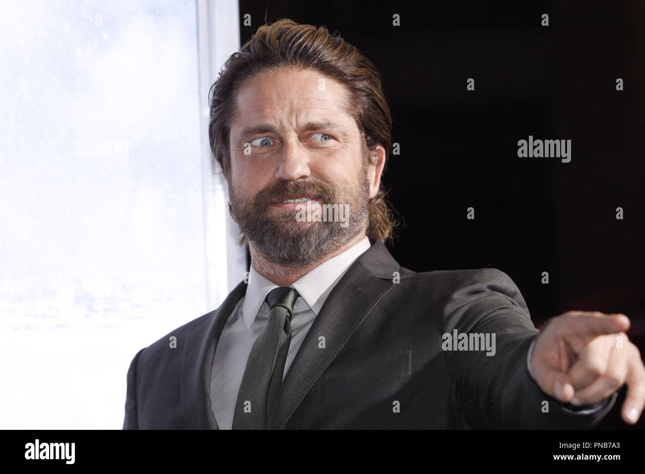 Gerard Butler at the Premiere of Warner Bros' "Geostorm" held at the ...