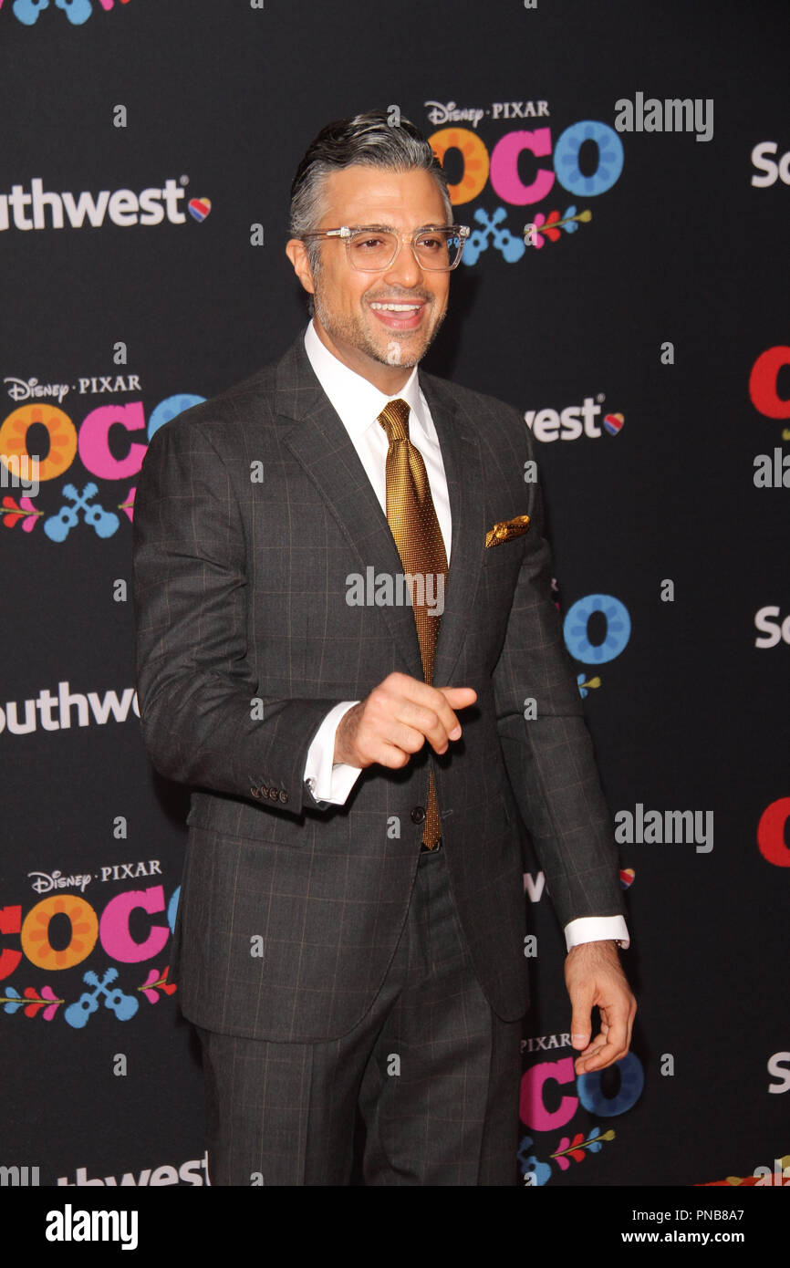 Jaime Camil at the Premiere of Disney/Pixars "Coco" held at El Capitan ...
