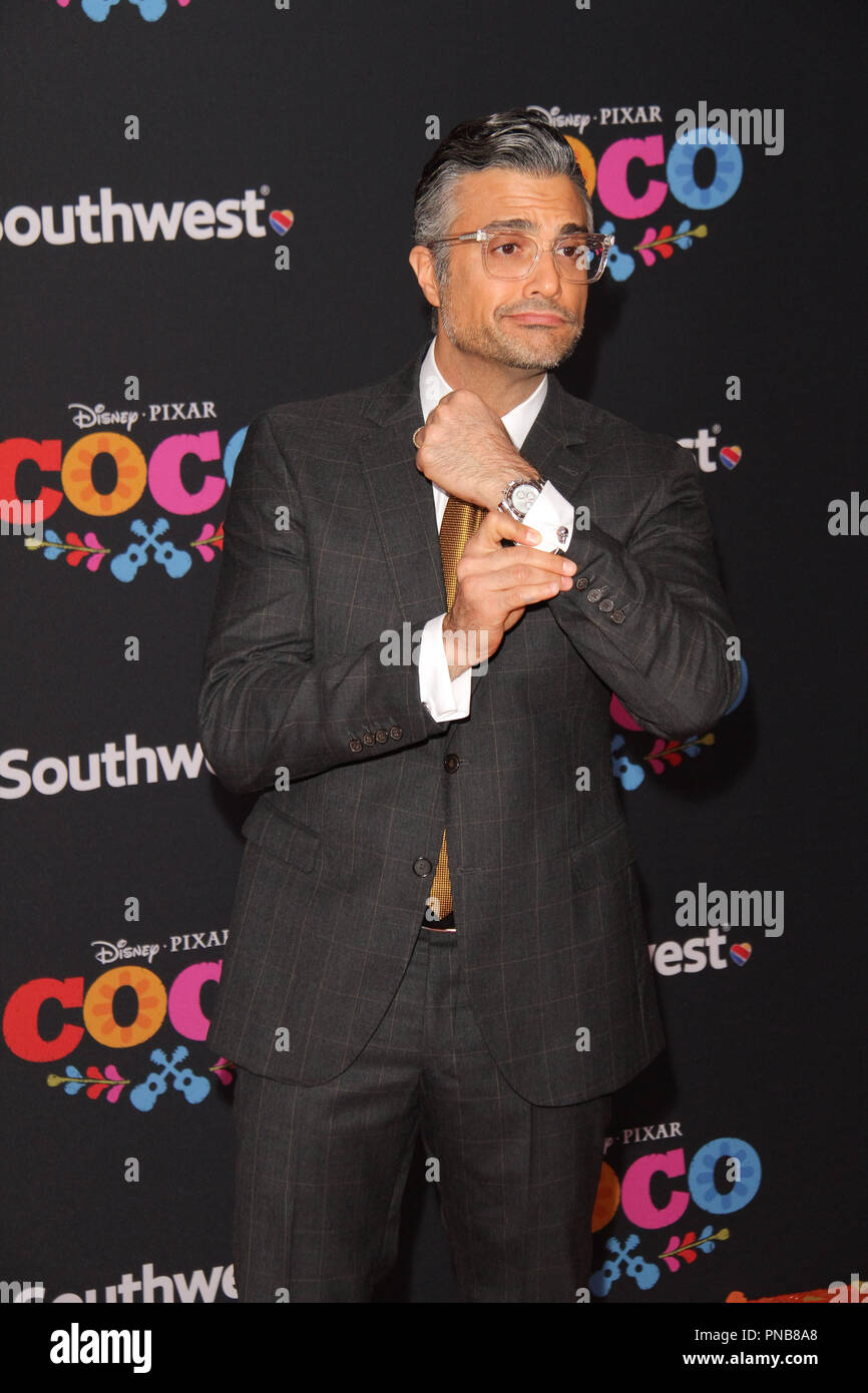 Jaime Camil at the Premiere of Disney/Pixars "Coco" held at El Capitan ...