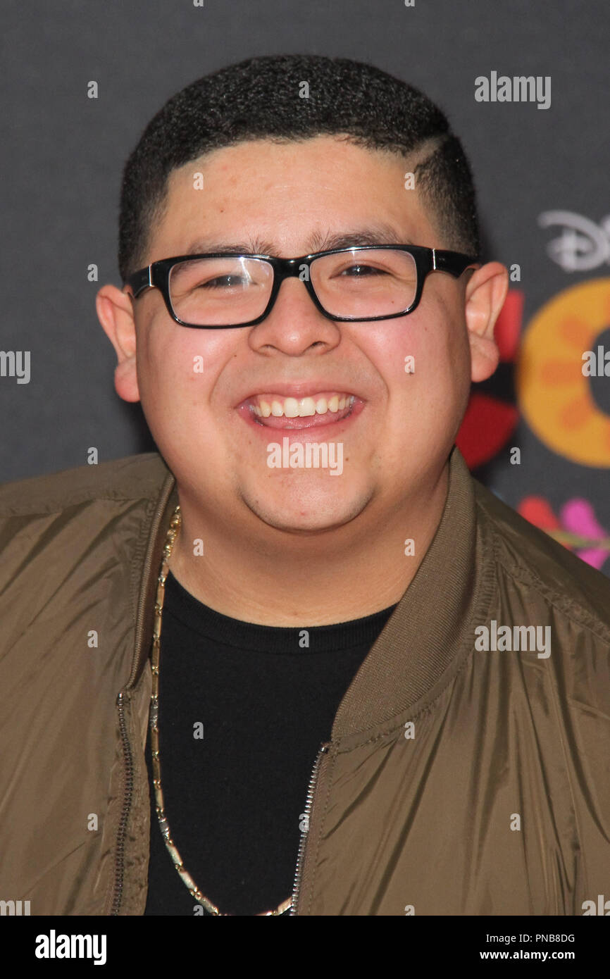 Rico Rodriguez at the Premiere of Disney/Pixars "Coco" held at El ...