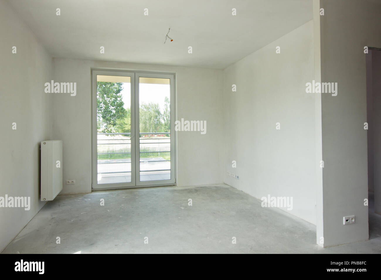 newly constructed room interior Stock Photo - Alamy