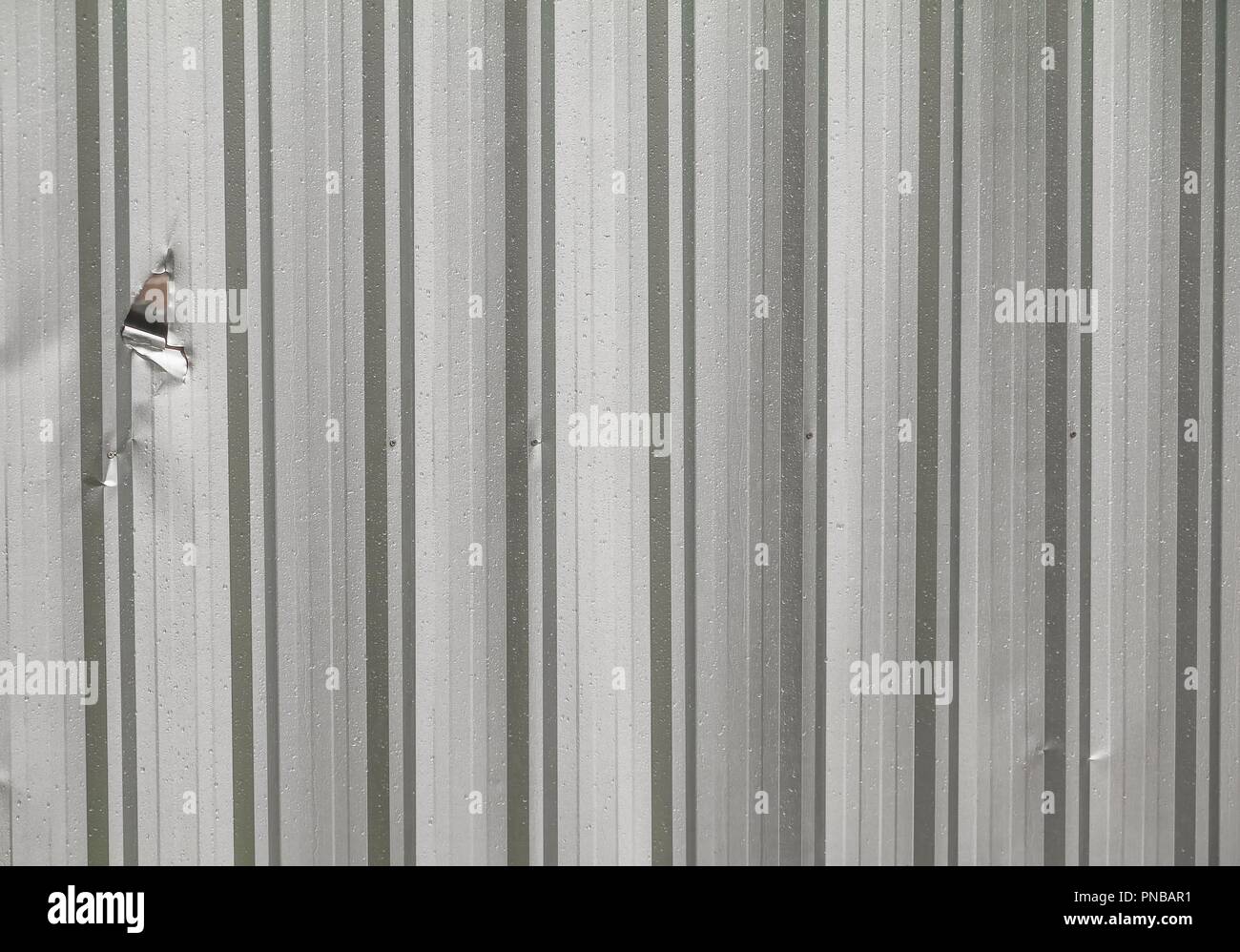 Corrugated metal wall and drop water , detail of lined shiny steel ...