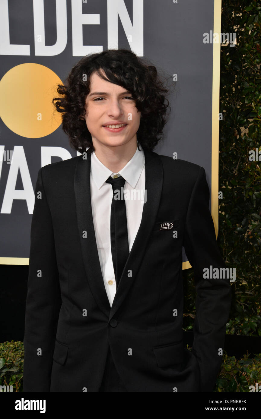 Finn Wolfhard at the 75th Annual Golden Globe Awards at the Beverly ...