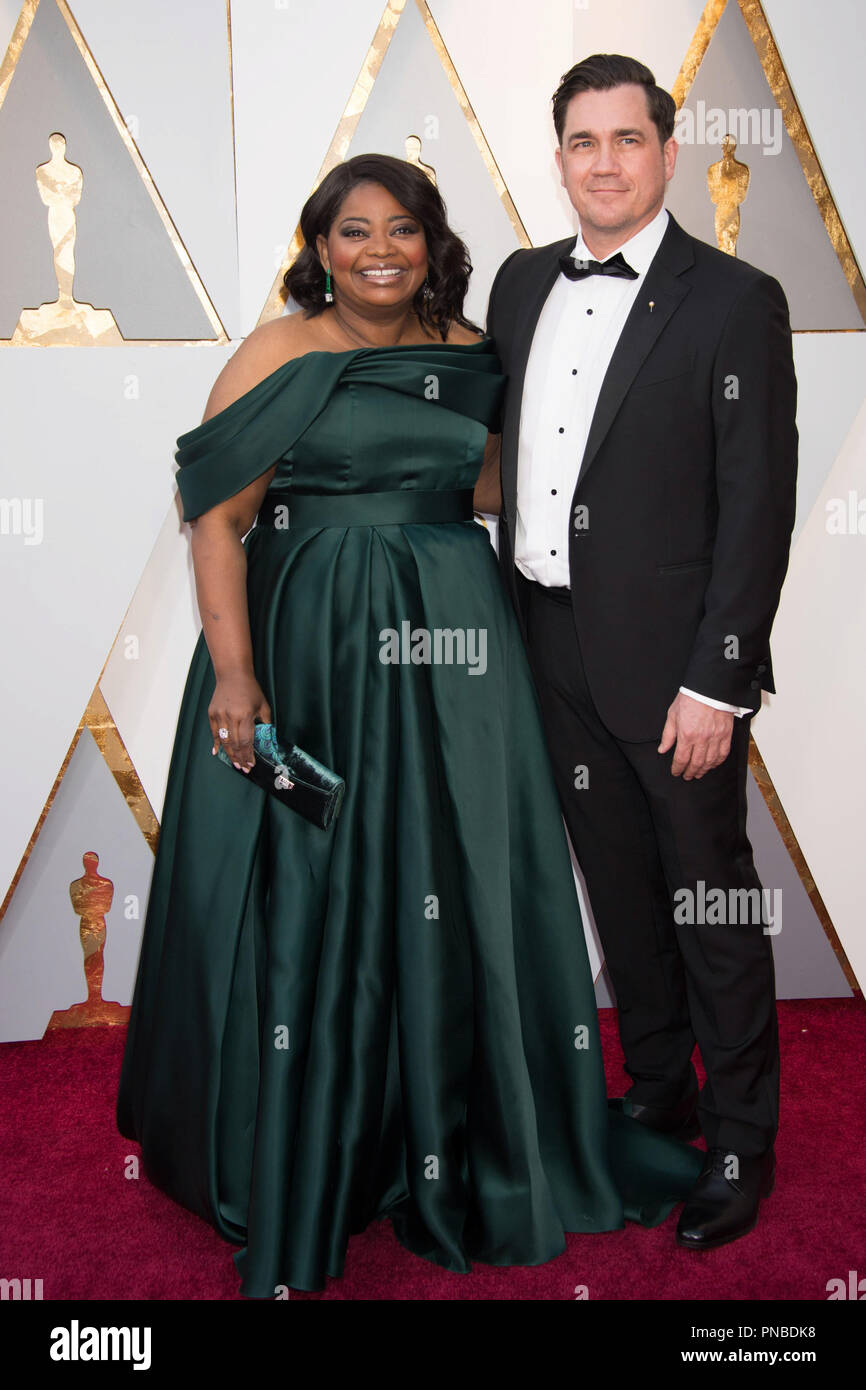 Oscar® nominee Octavia Spencer arrives with Tate Taylor on the red ...