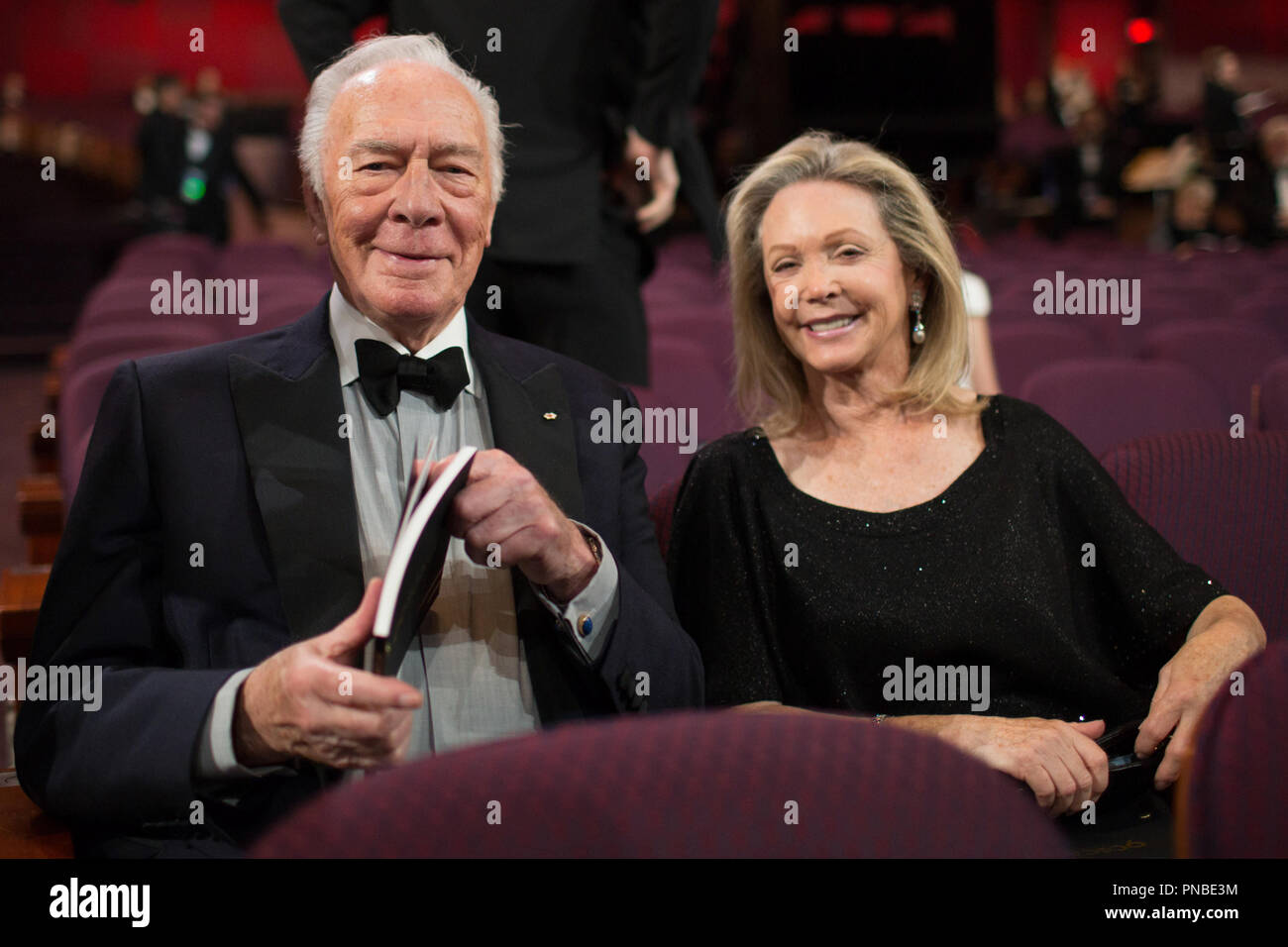 Oscar® nominee Christopher Plummer with Elaine Taylor at The 90th ...