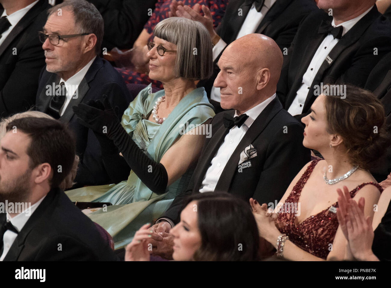 Patrick Stewart attends the live ABC Telecast of The 90th Oscars® at ...