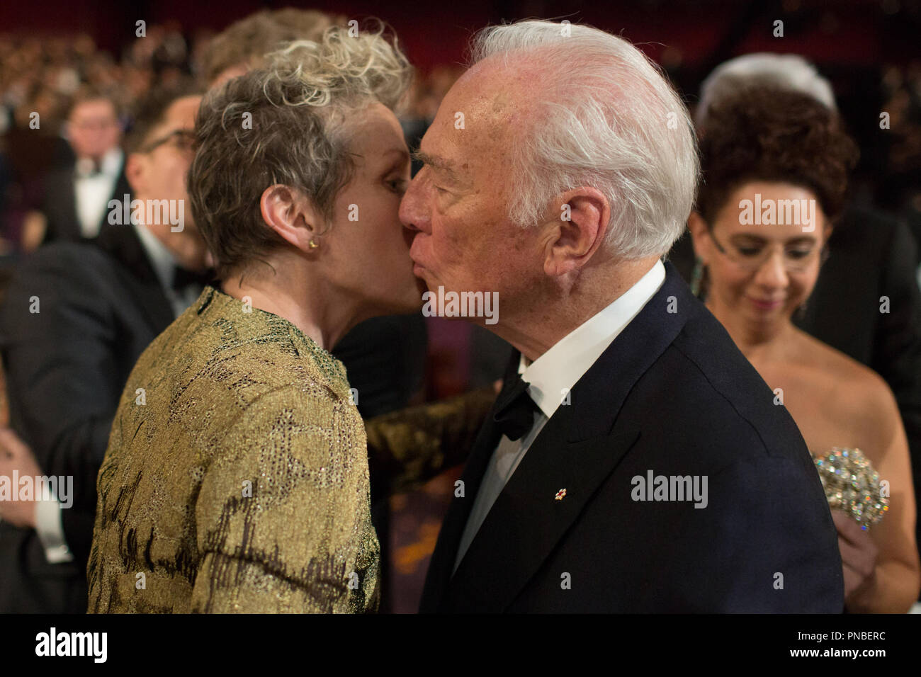 Oscar® nominees Frances McDormand and Christopher Plummer greet each ...