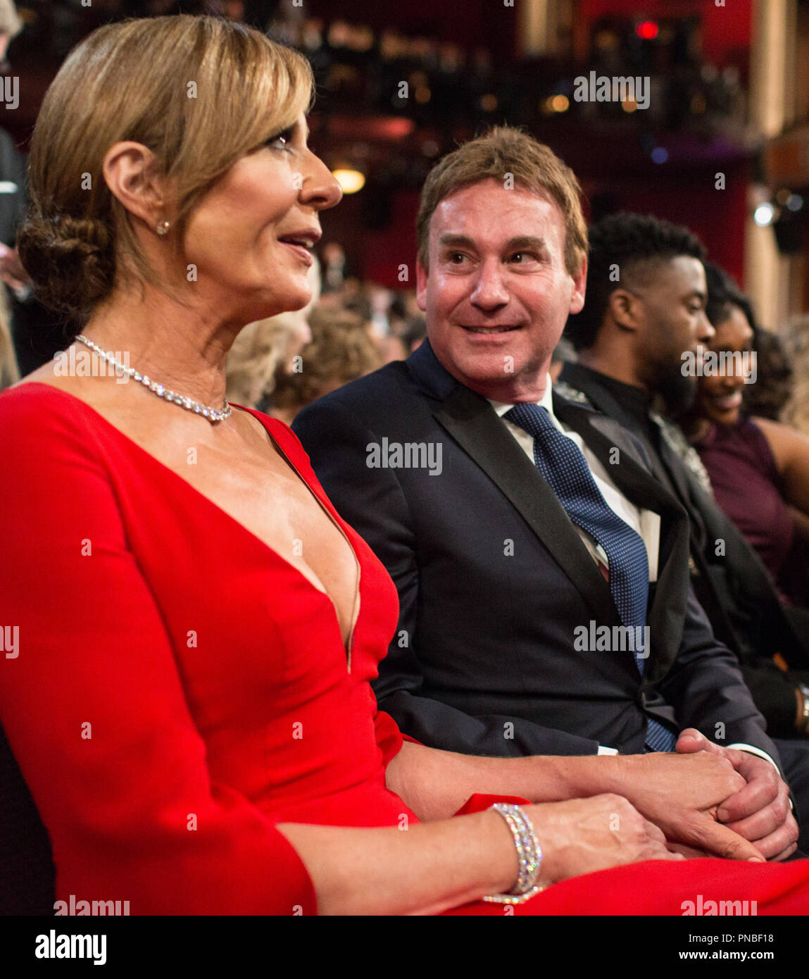 Oscar® winner Allison Janney with guest at The 90th Oscars® at the ...