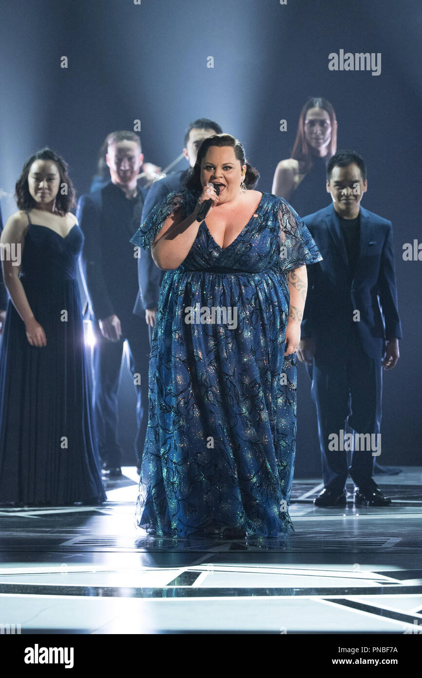 Keala Settle performs during the live ABC Telecast of The 90th Oscars ...