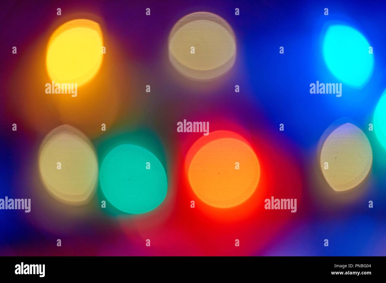 Abstract outline of light colored circles bokeh Stock Photo - Alamy