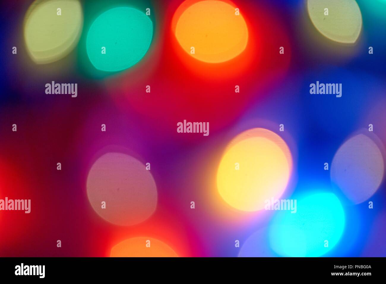 Abstract outline of light colored circles bokeh Stock Photo - Alamy