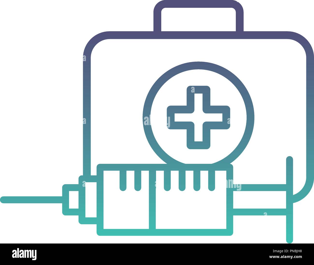 medical emergency kit first aid syringe Stock Vector Image & Art - Alamy