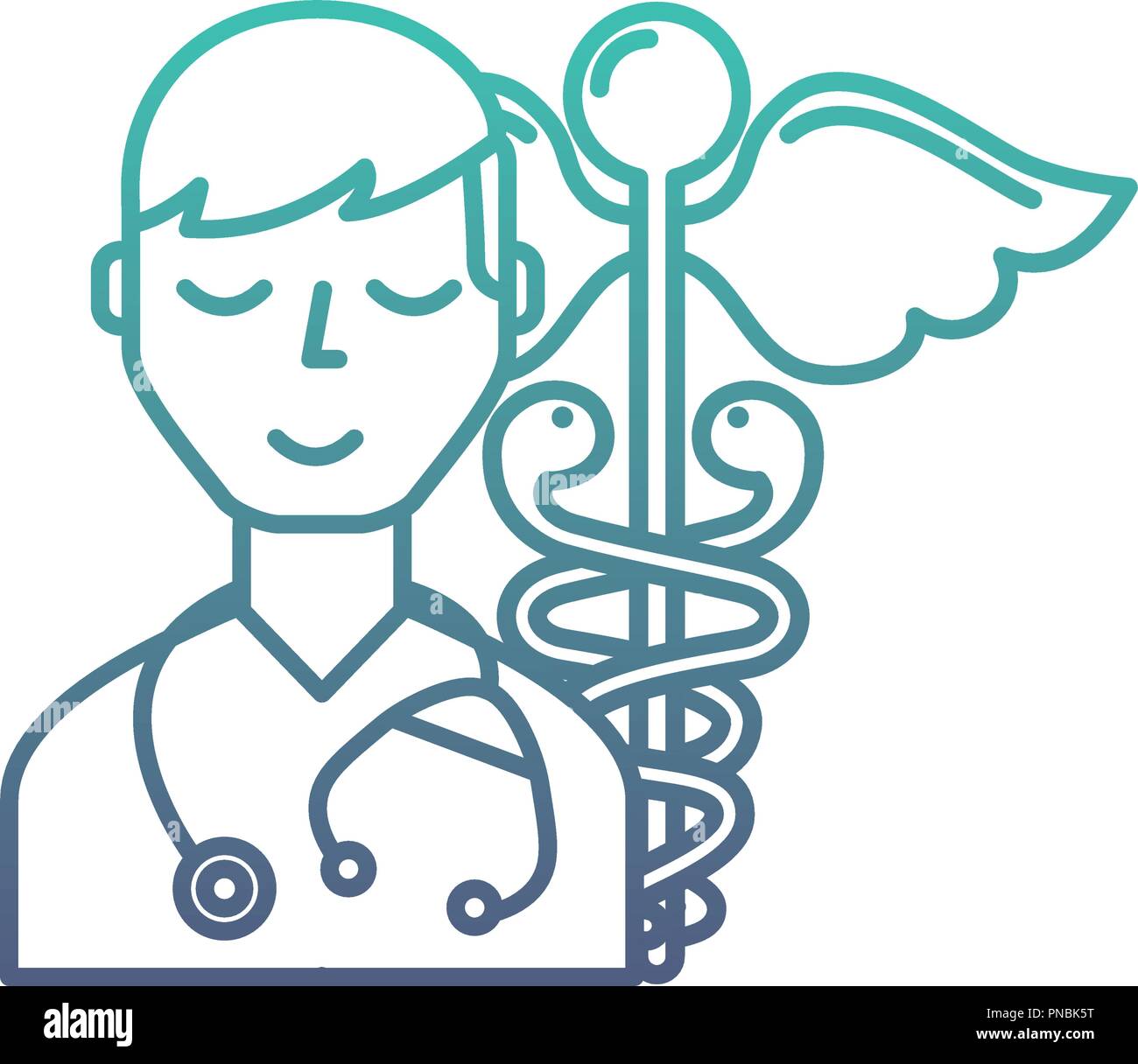 doctor staff medical caduceus emblem Stock Vector Image & Art - Alamy