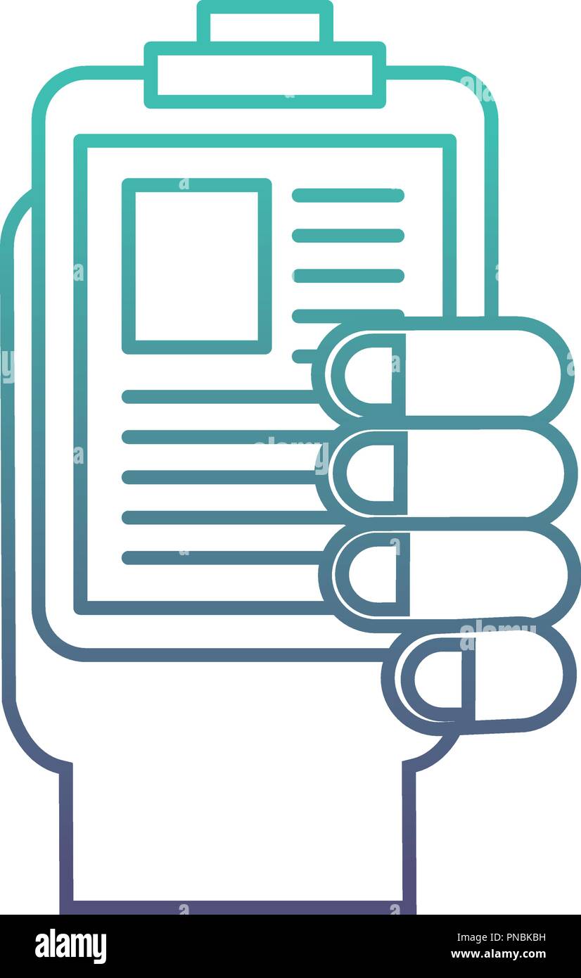 Doctor holding document Stock Vector Images - Alamy