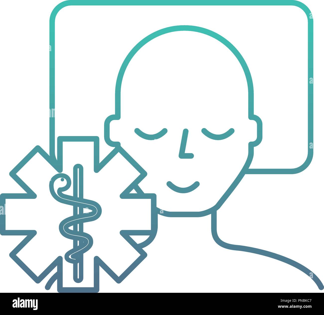 man sleeping on the bed caduceus medical Stock Vector Image & Art - Alamy