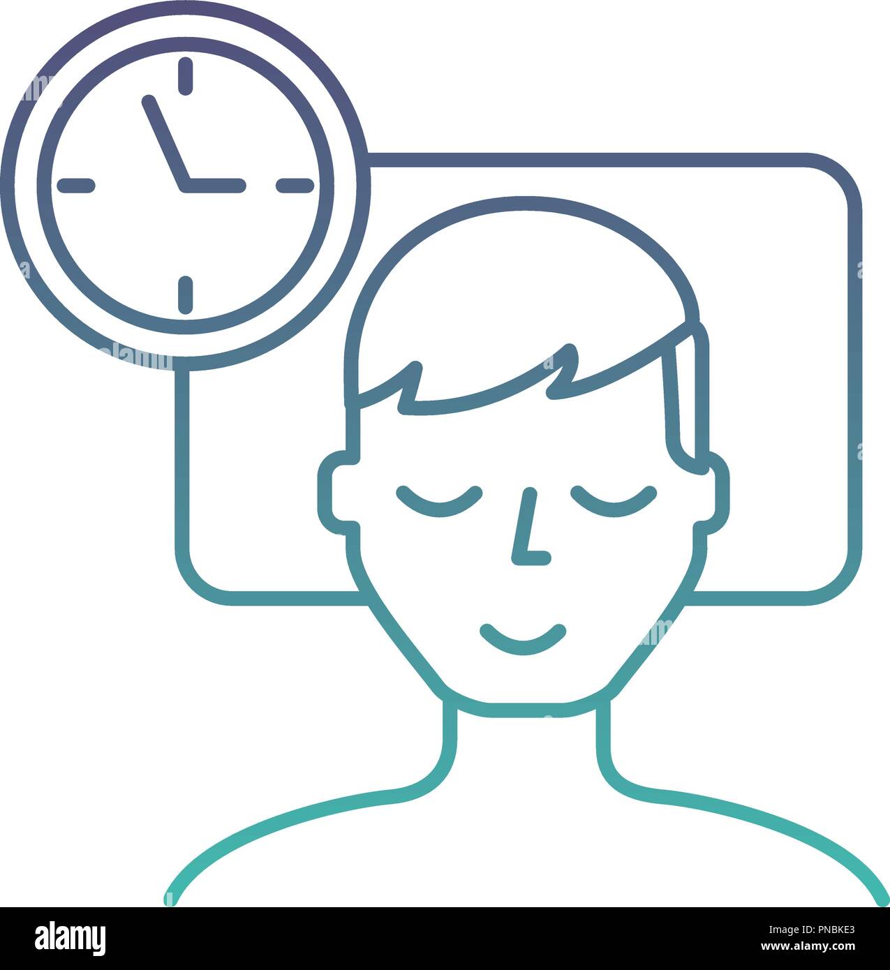 Pillow alarm clock on Stock Vector Images - Alamy