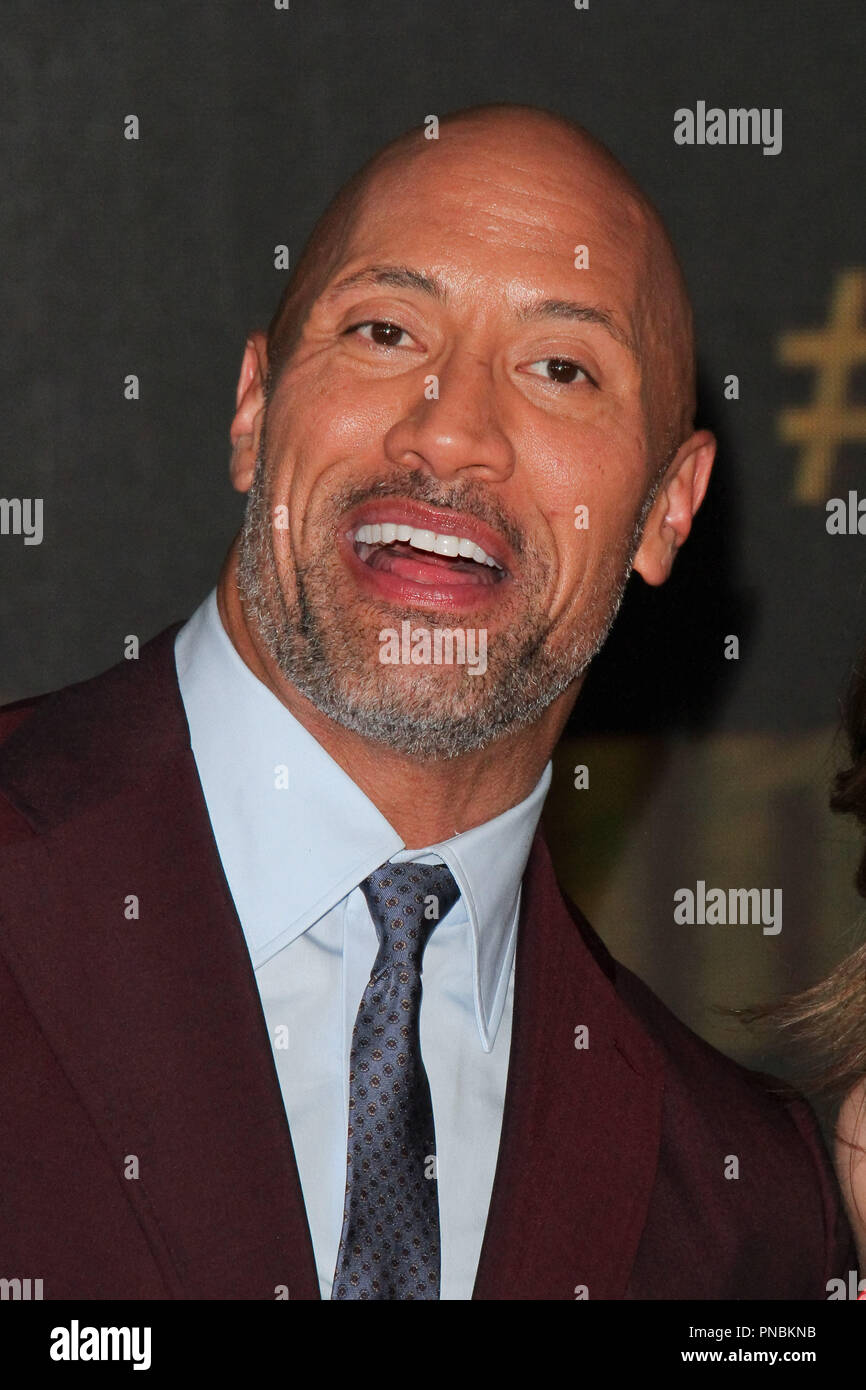Dwayne Johnson at the Premiere of Columbia Pictures' "Jumanji: Welcome ...