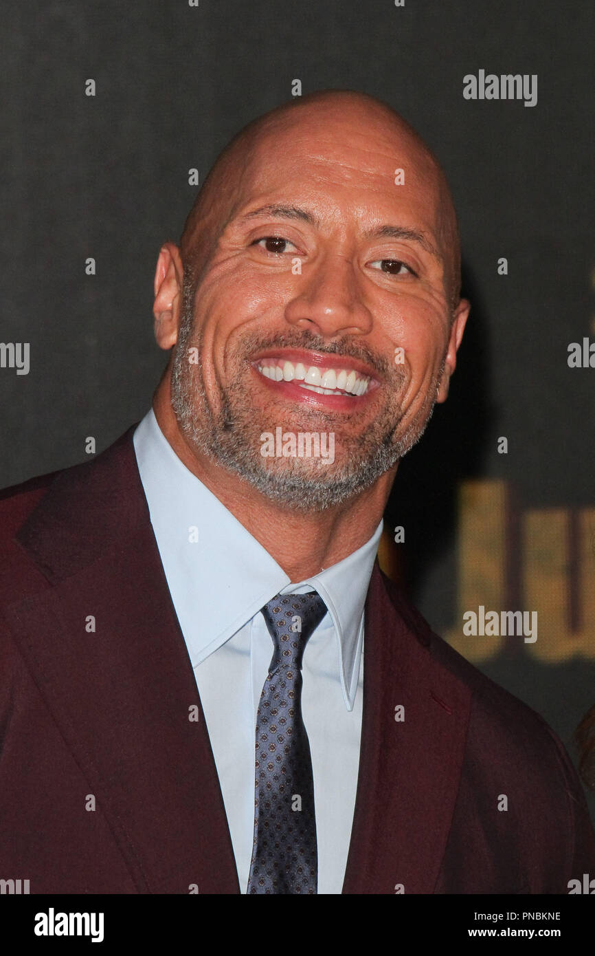 Dwayne Johnson at the Premiere of Columbia Pictures' "Jumanji: Welcome ...