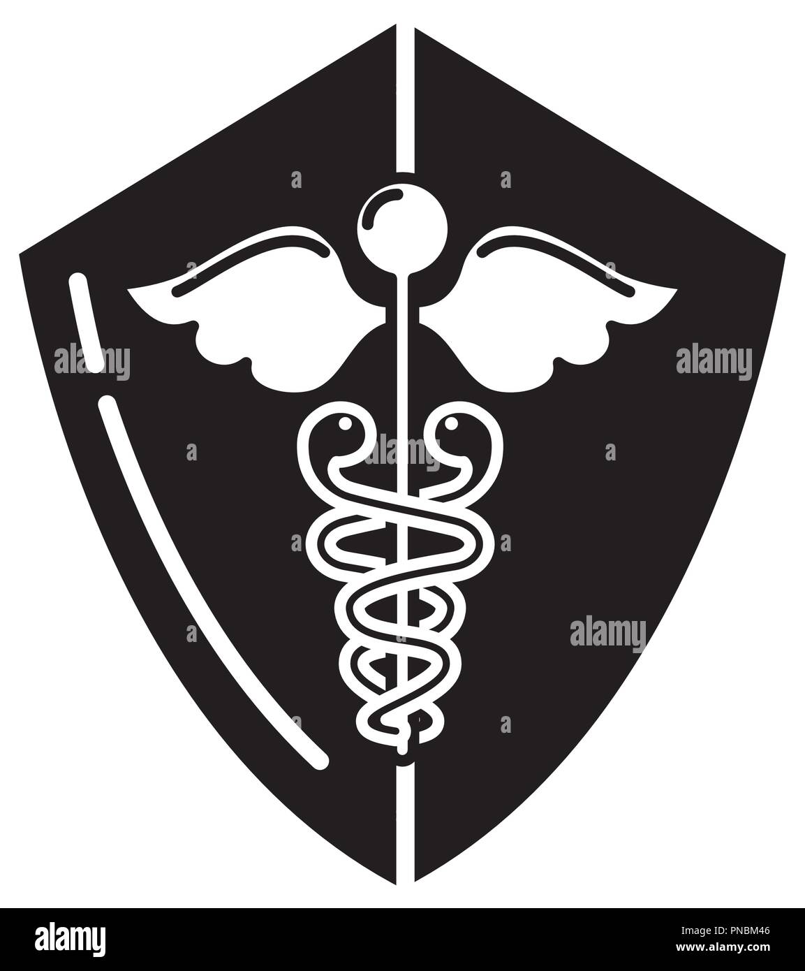 caduceus shield medical healthcare symbol Stock Vector Image & Art - Alamy