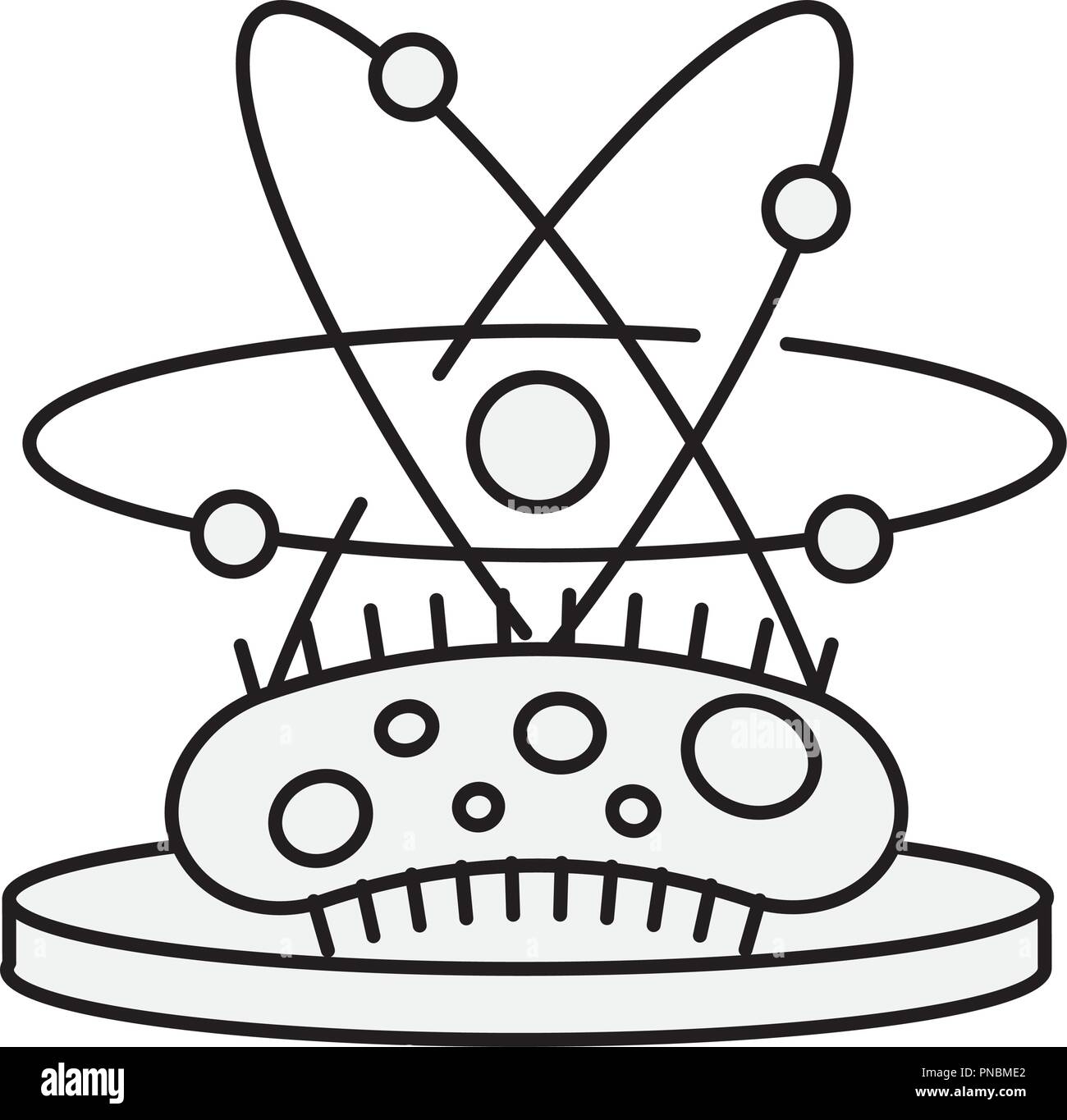 biology science virus molecule microbiology Stock Vector Image & Art ...