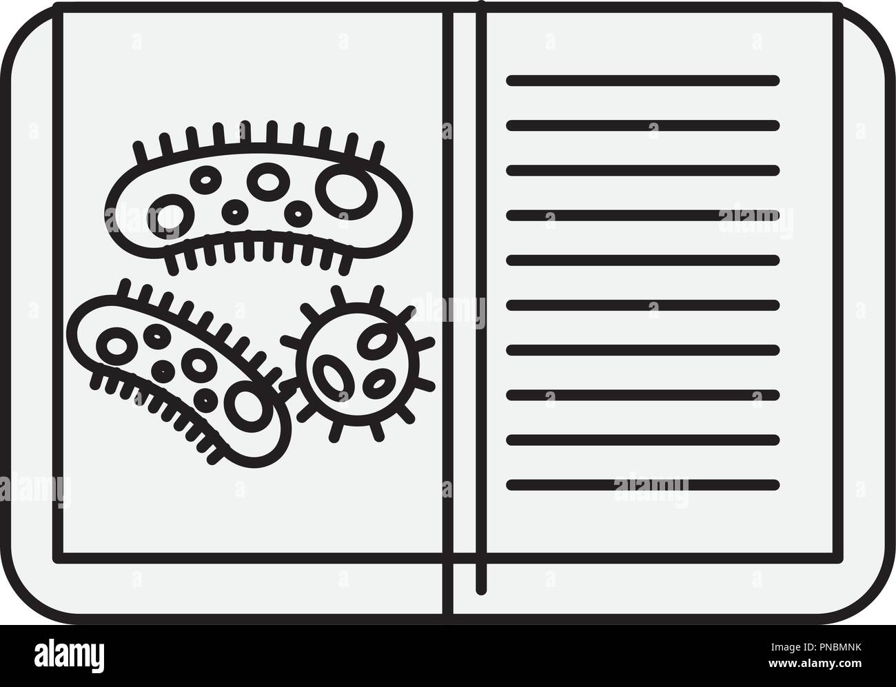 chemistry laboratory book virus bacteria study Stock Vector Image & Art ...