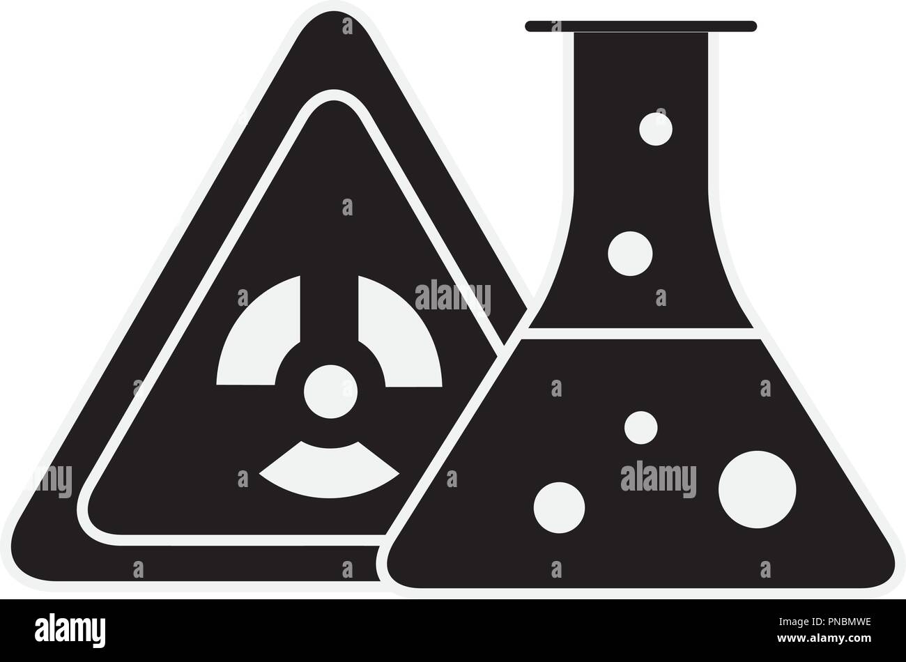 radiation hazard test tube chemistry Stock Vector Image & Art - Alamy