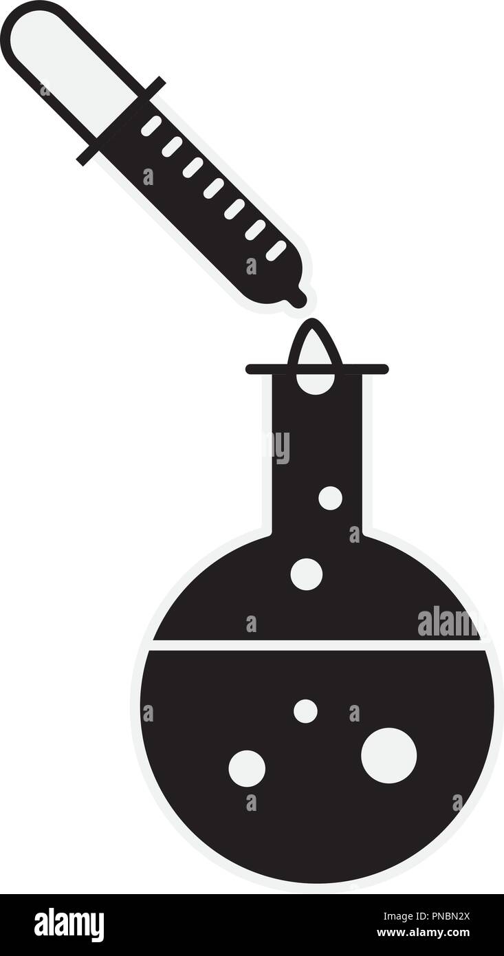 chemical test tube dropper reagent laboratory Stock Vector Image & Art ...