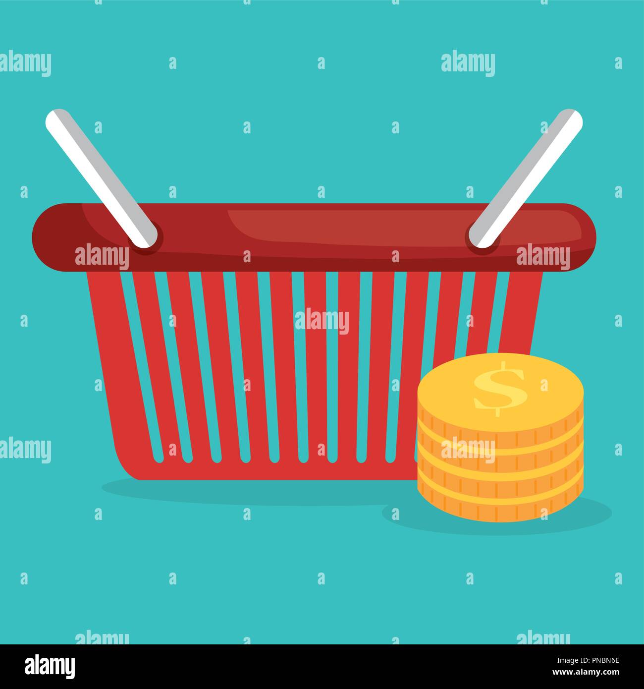 Currency basket Stock Vector Images - Alamy