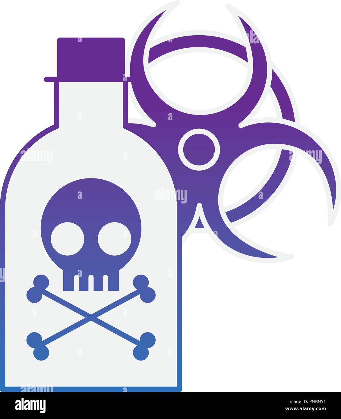 poison bottle hazard danger radiation sign Stock Vector Image & Art - Alamy