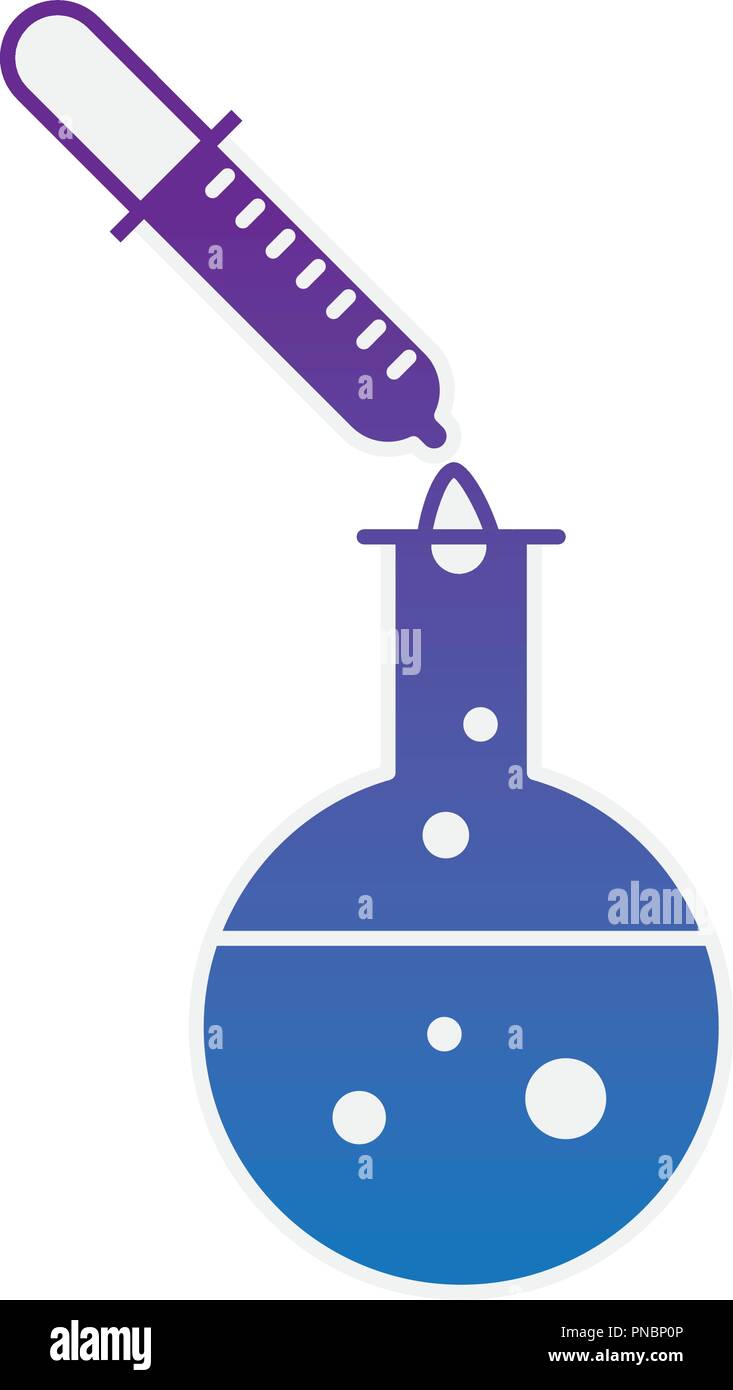 chemical test tube dropper reagent laboratory Stock Vector Image & Art ...