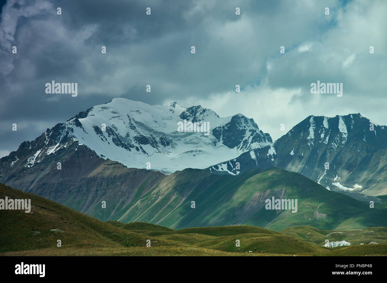 Alay Valley of Osh Region, Kyrgyzstan, Pamir mountains in Kyrgyzstan ...
