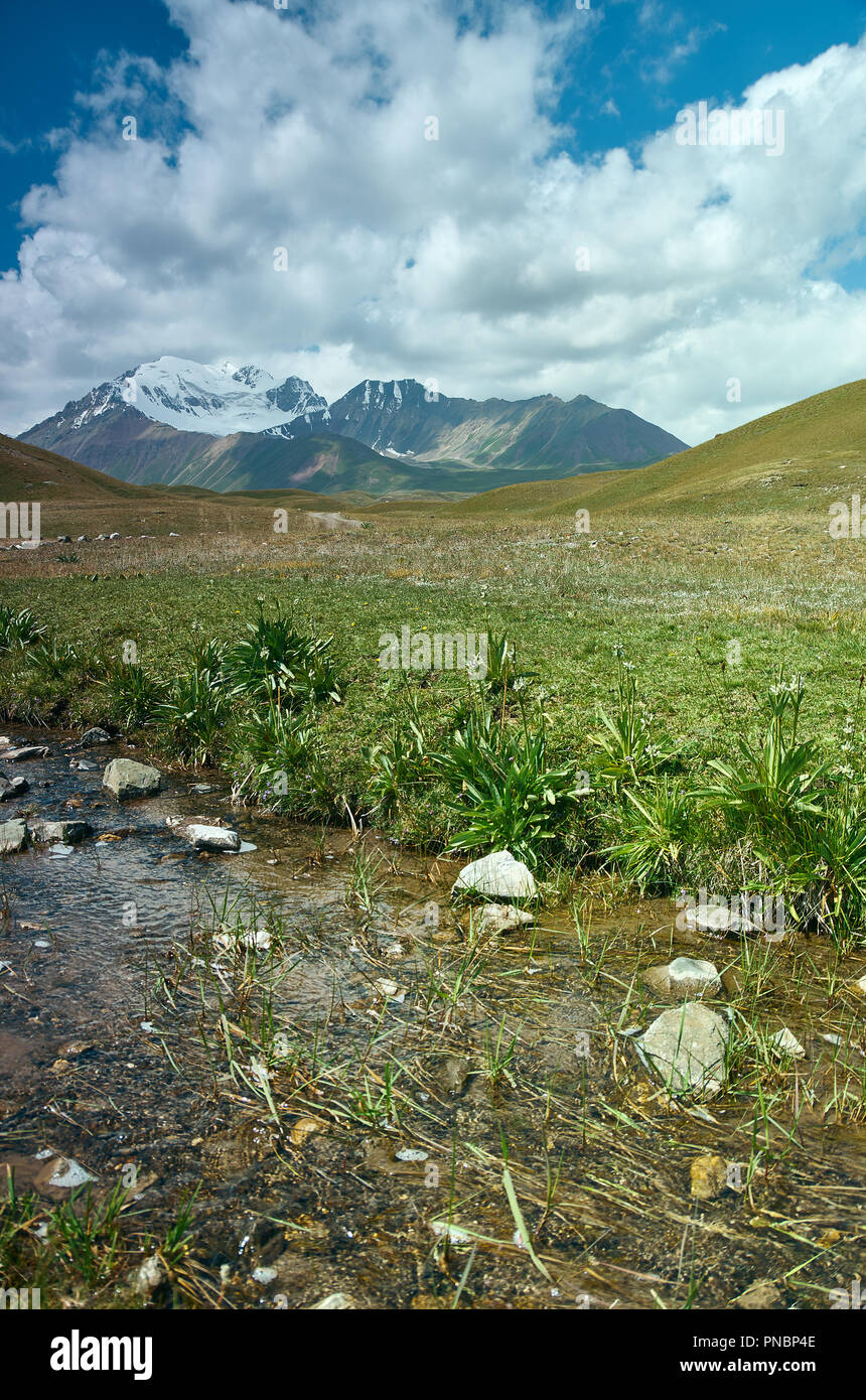 Alay Valley of Osh Region, Kyrgyzstan, Pamir mountains in Kyrgyzstan ...