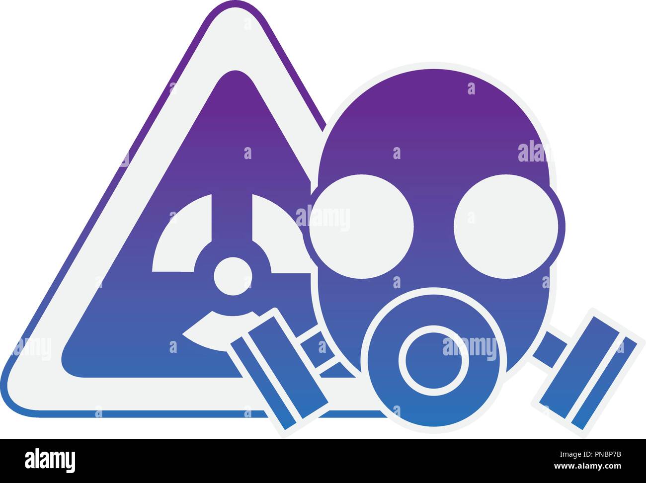 respirator mask protection danger radiation Stock Vector Image & Art ...
