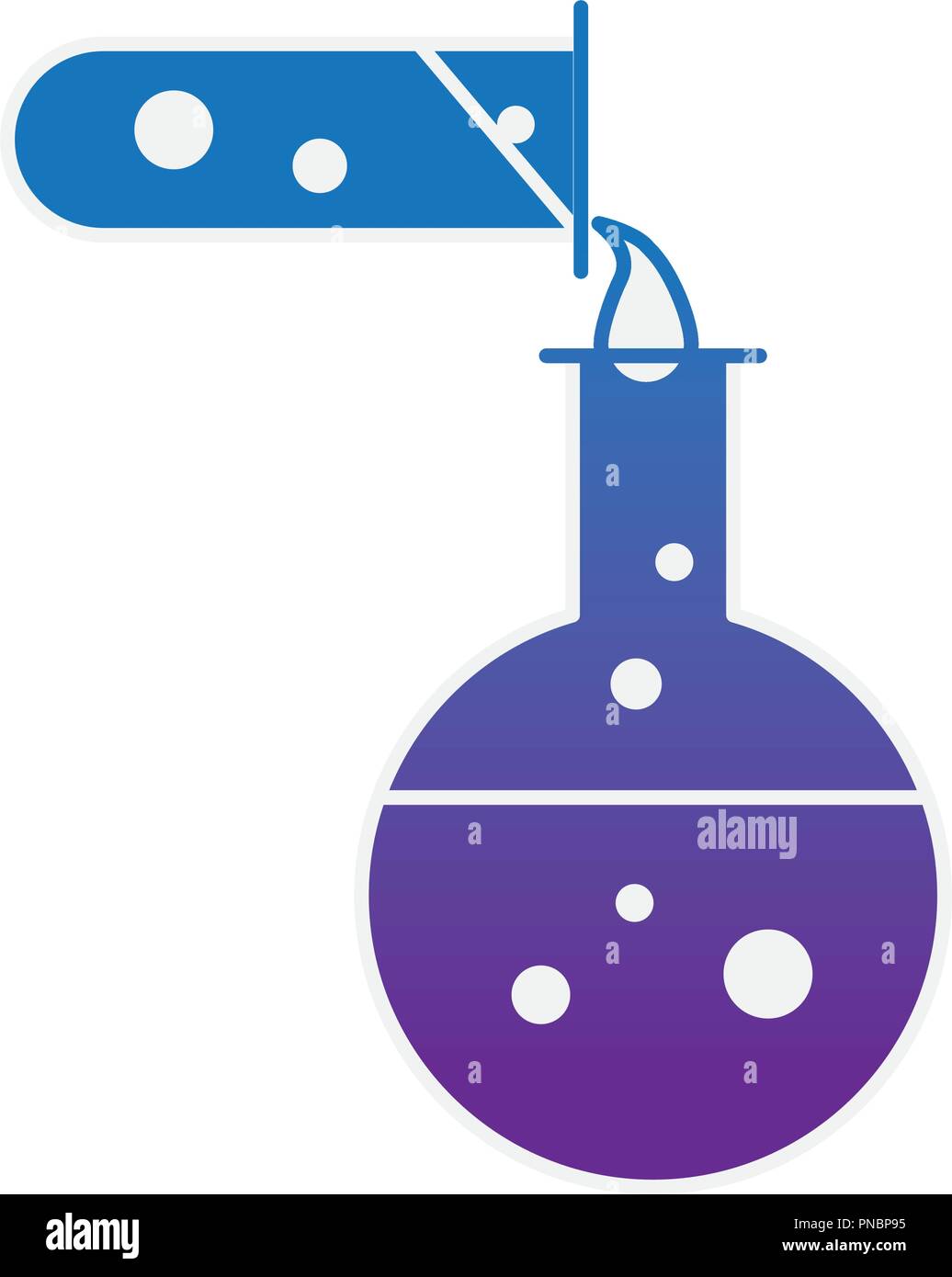 biology test tube pouring flask chemistry equipment Stock Vector Image ...