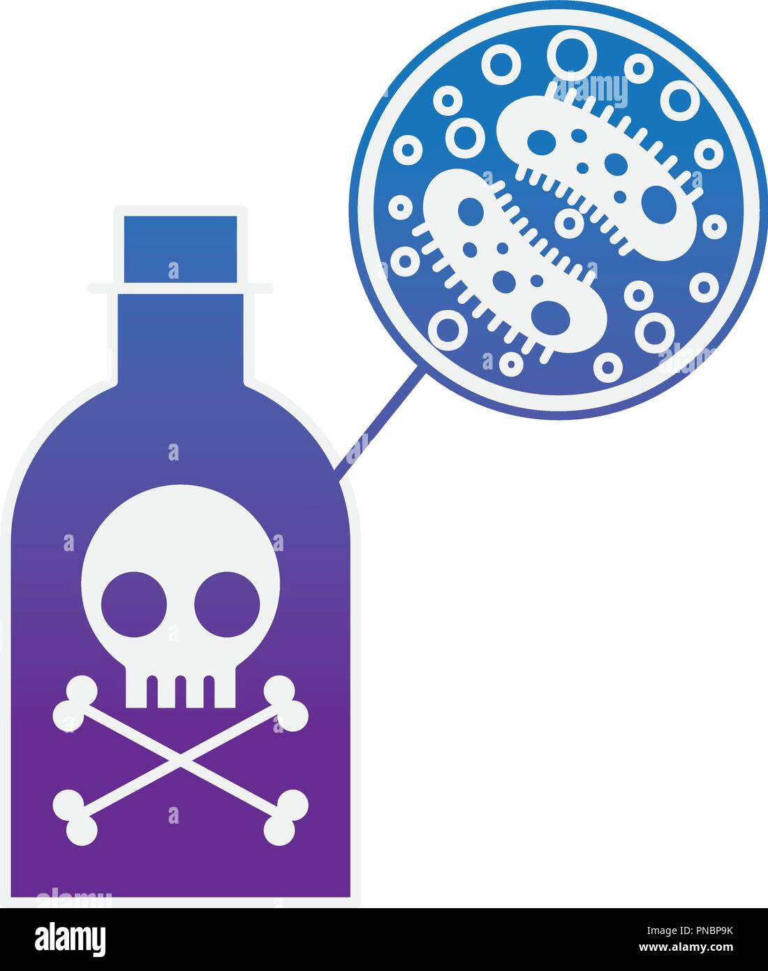 poison bottle danger bacteria virus infection Stock Vector Image & Art ...