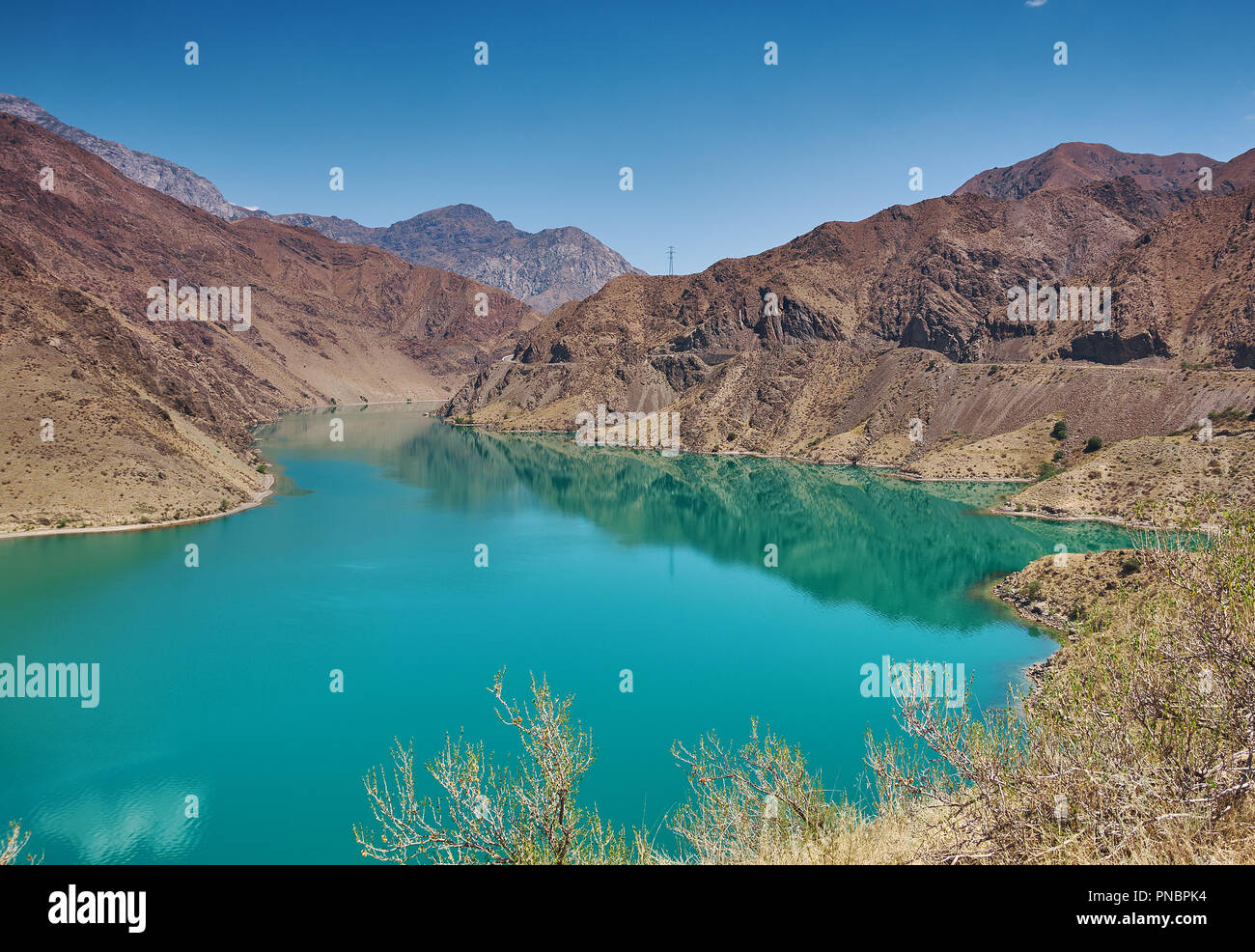 Naryn River rises in the Tien Shan mountains in Kyrgyzstan, Central ...
