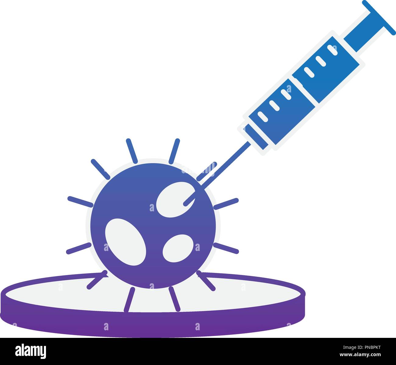 chemistry laboratory experiment discovery bacteria syringe Stock Vector ...