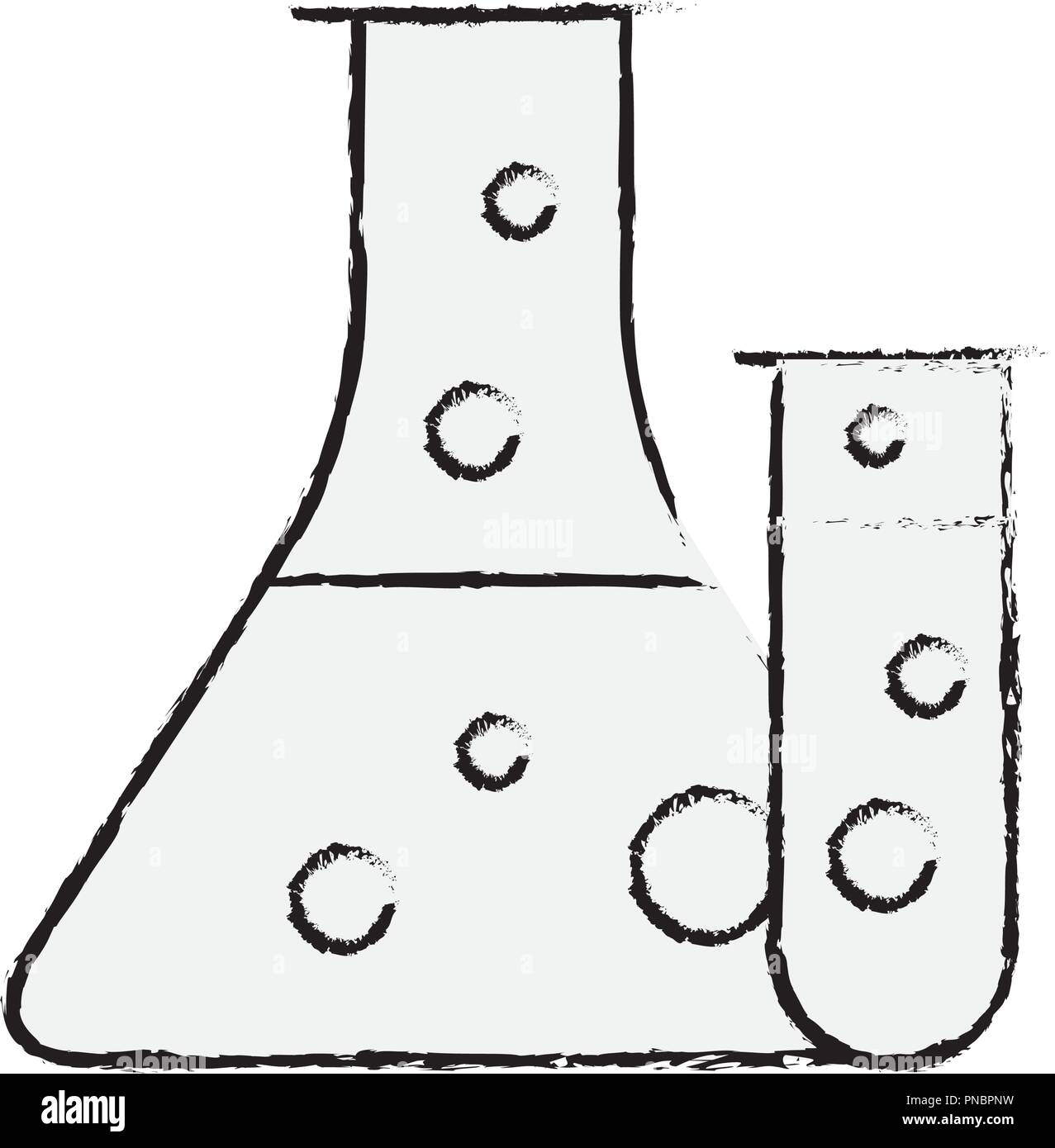 science laboratory test tube beaker flask Stock Vector Image & Art - Alamy