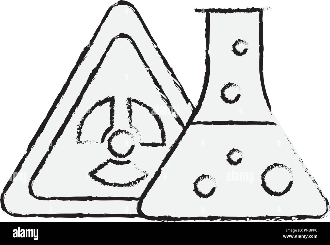 Chemical hazard test tube Stock Vector Images - Alamy