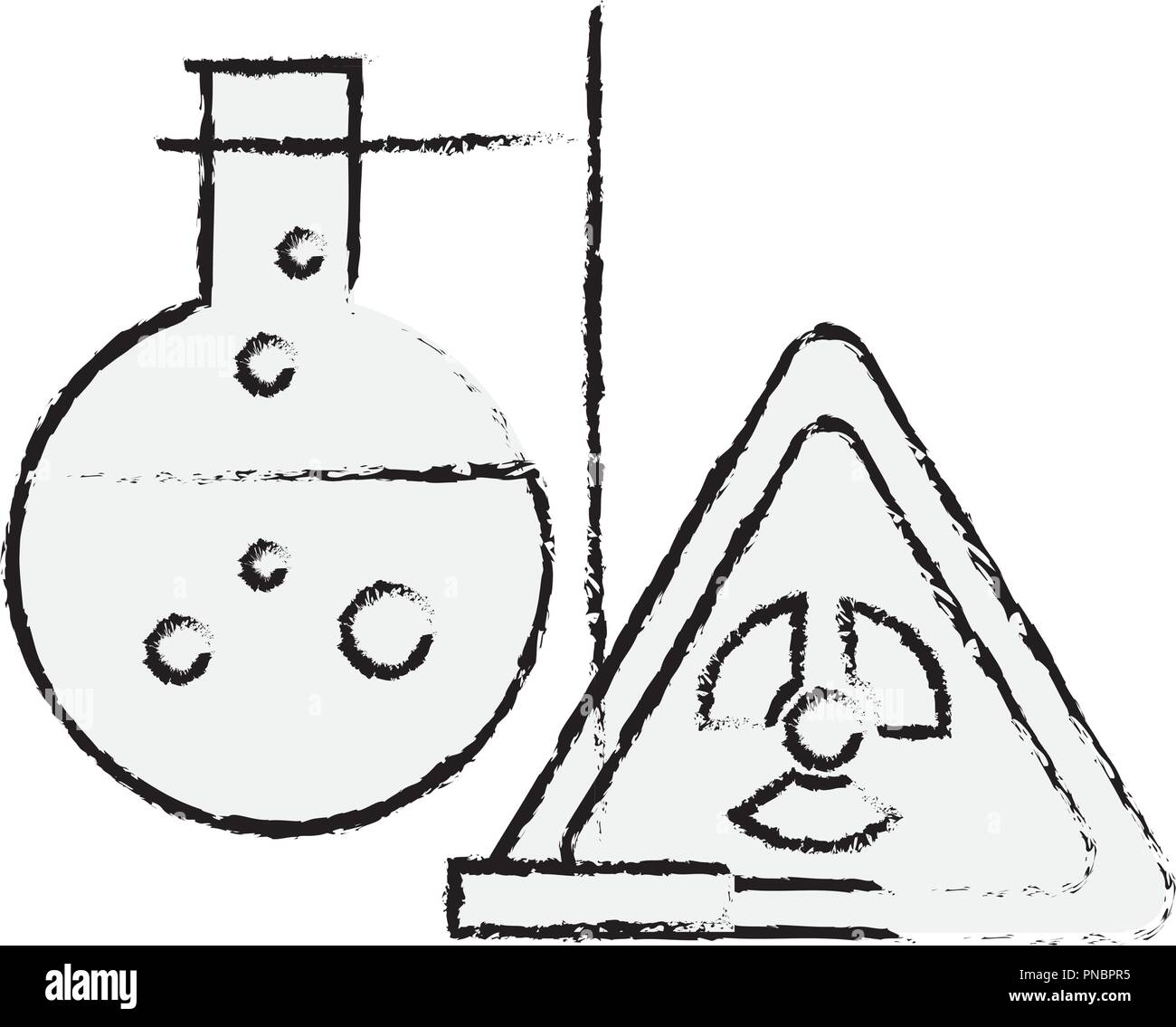 chemistry hazard sign test tube laboratory Stock Vector Image & Art - Alamy