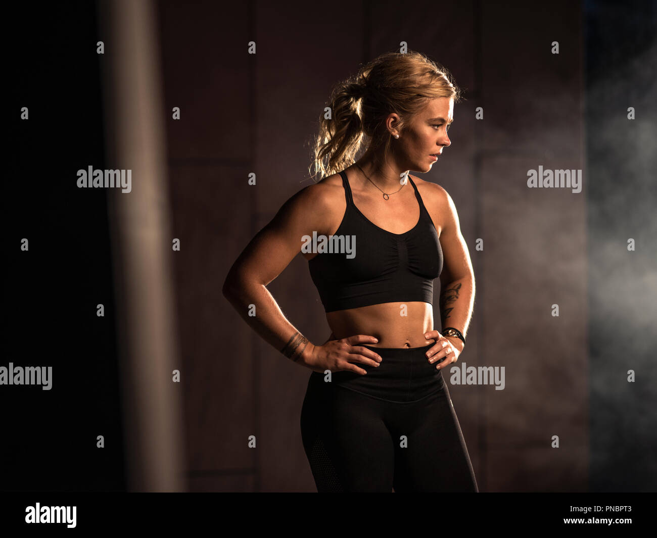 Shots of people exercising or resting during exercise Stock Photo - Alamy