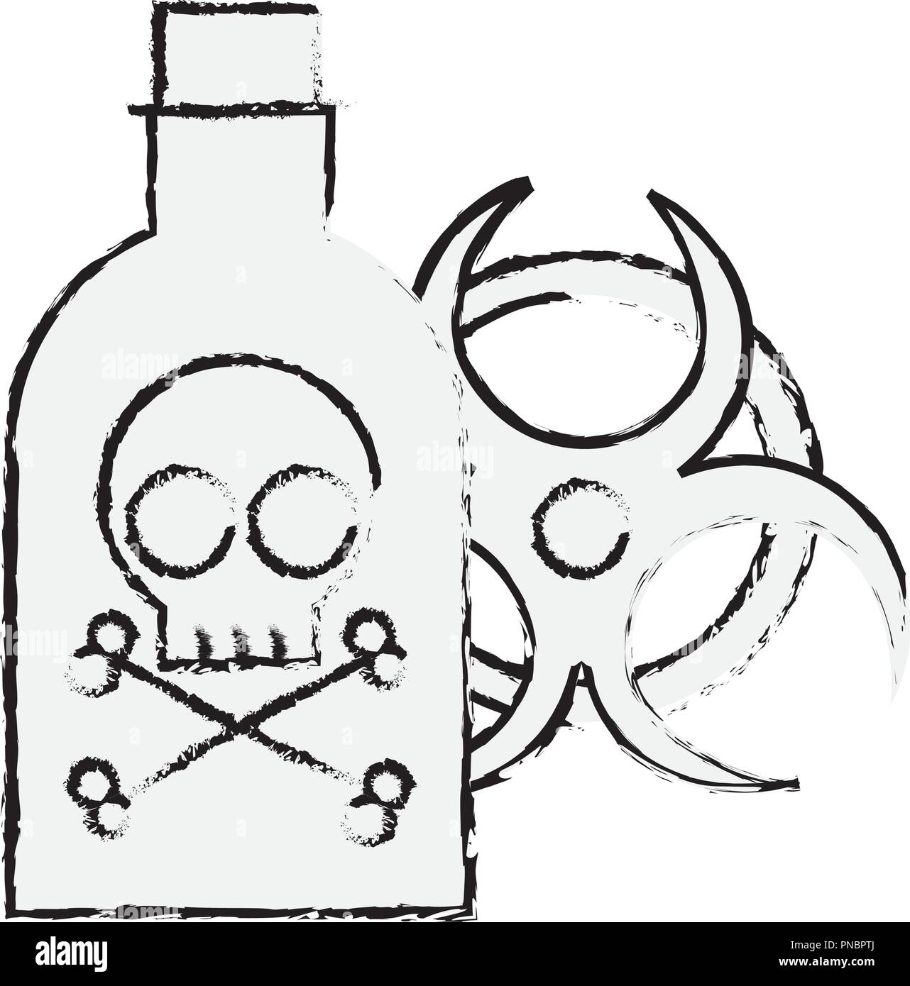 poison bottle hazard danger radiation sign Stock Vector Image & Art - Alamy