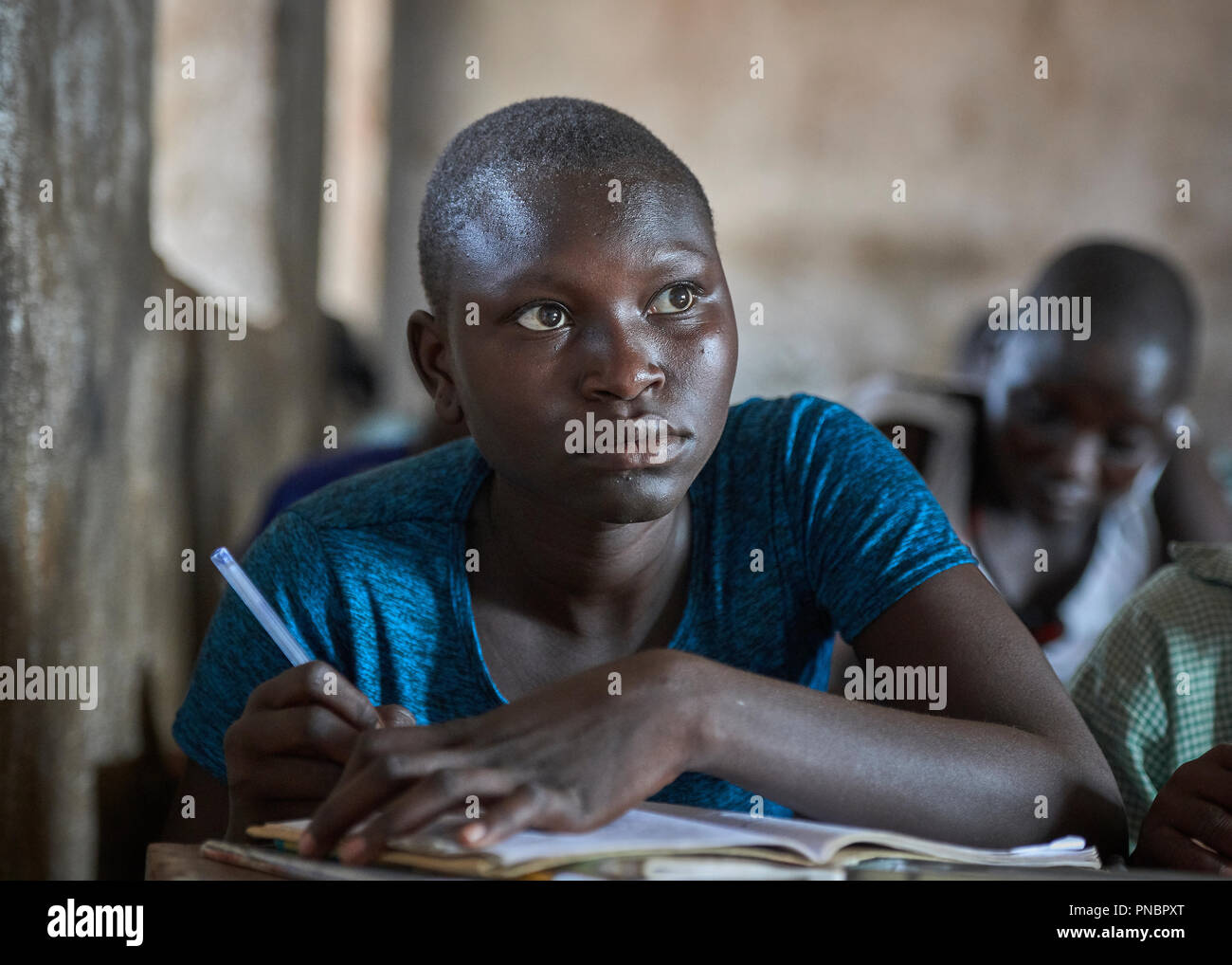 A girl seen attending a class in the Catholic Church-sponsored St ...