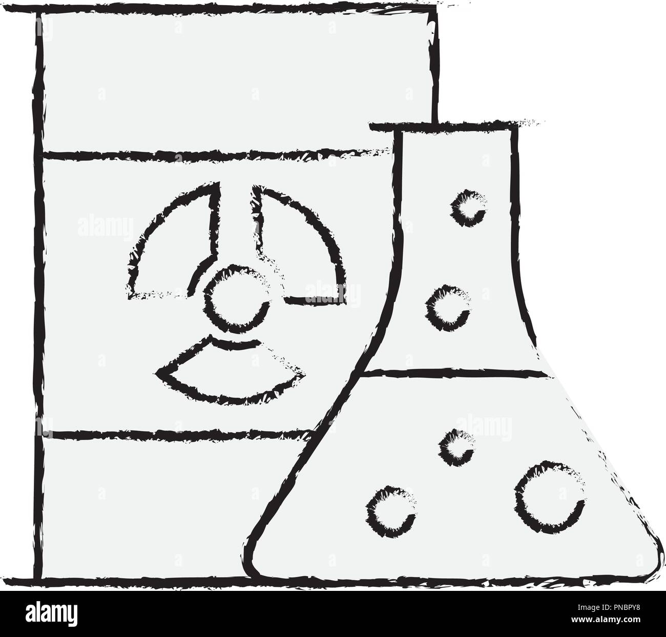 chemistry hazard test tube barrel radiation Stock Vector Image & Art ...