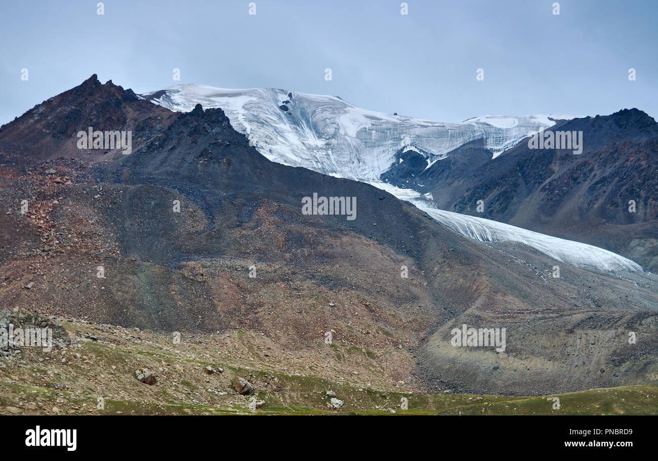Barskoon Gorge, Barskoon valley in Kyrgyzstan, high Tyan Shan mountains ...