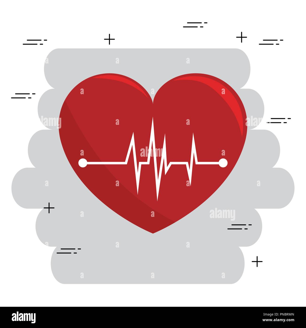 heart cardio medical icon Stock Vector Image & Art - Alamy