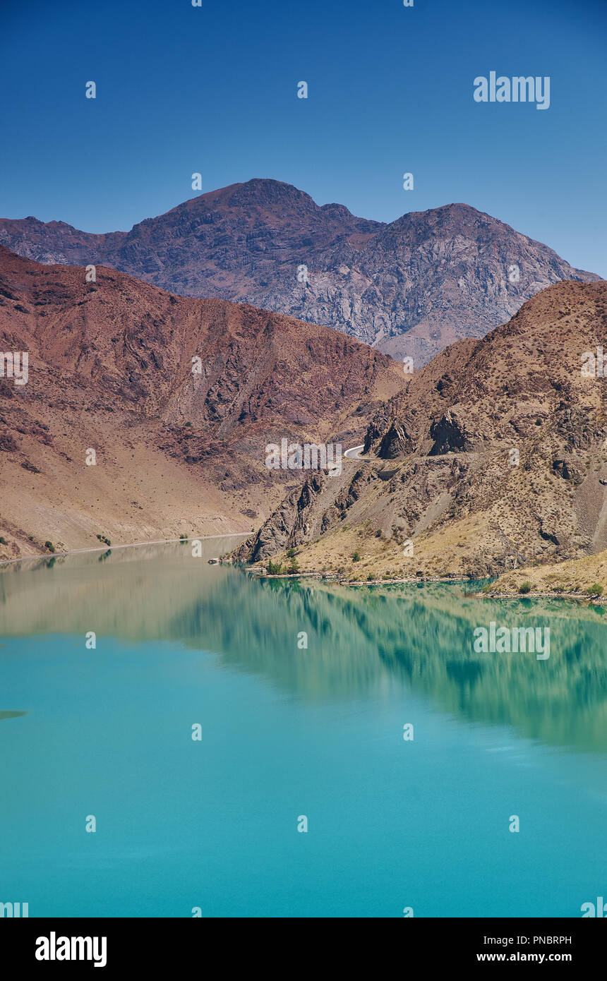 Naryn River rises in the Tien Shan mountains in Kyrgyzstan, Central ...