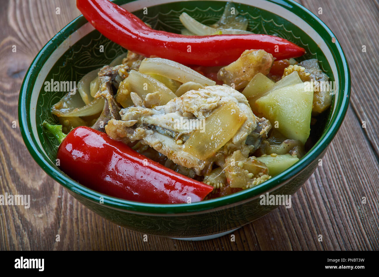 Traditional Assamese Chicken By Gitika - Assamese Chicken Curry Stock ...
