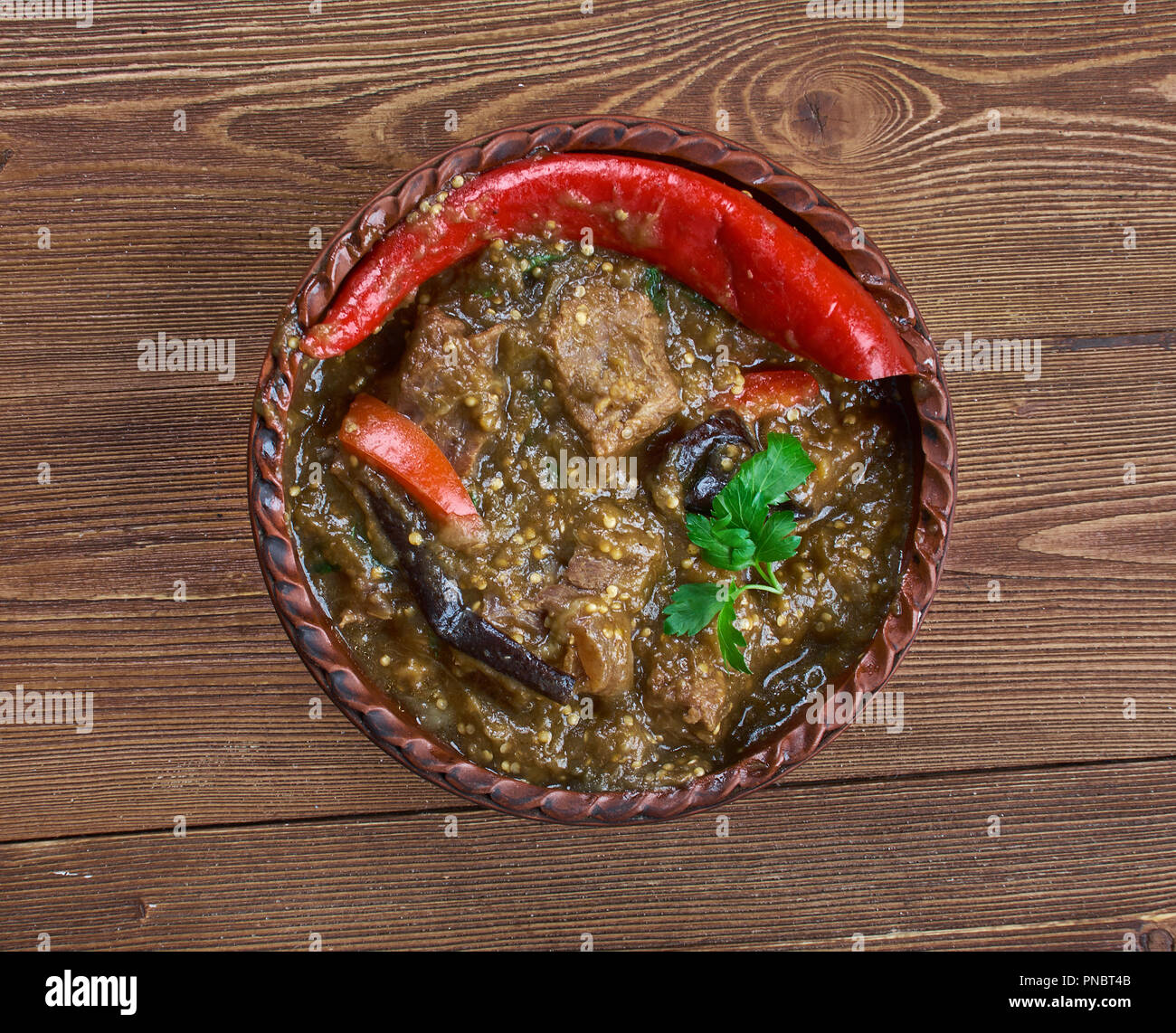 Iraqi Lamb and Eggplant Stew Stock Photo - Alamy