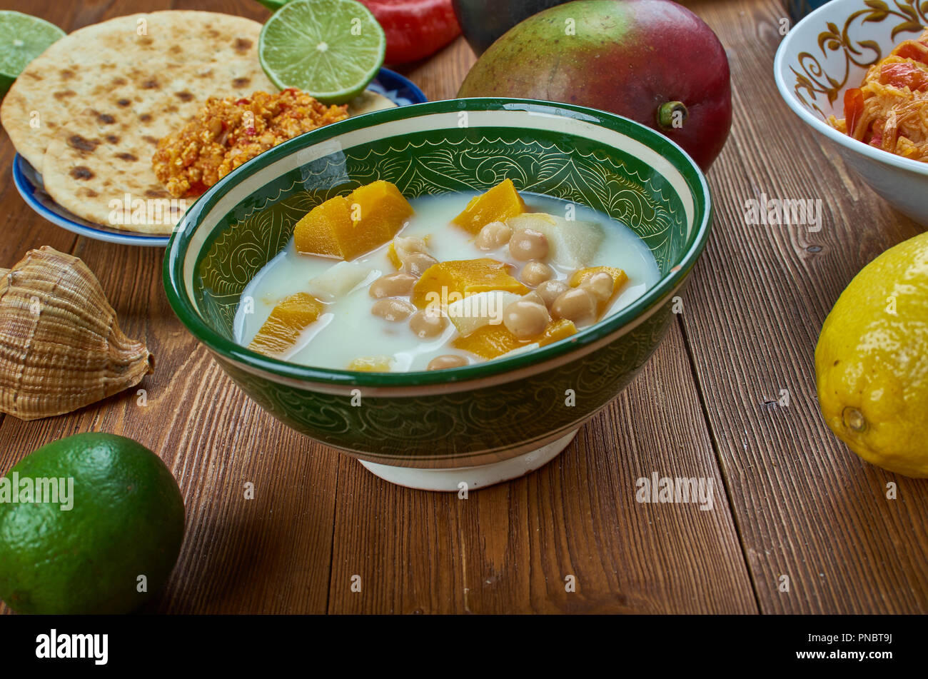 Olan Food set dish from Southern India of the Kerala cuisine Stock ...